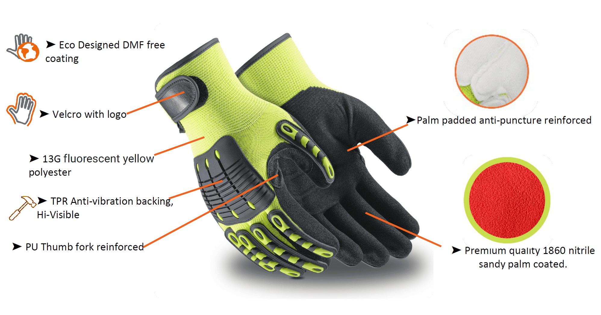AI3302 Normal Impact Resistant Gloves - High-Quality Work Glove ...